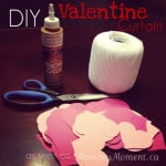 DIY Heart Curtain just in time for #ValentinesDay